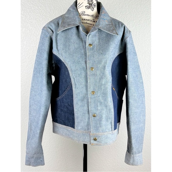 Lee | Jackets & Coats | Vtg 7s Lee Reversible Denim Made In Usa Big ...